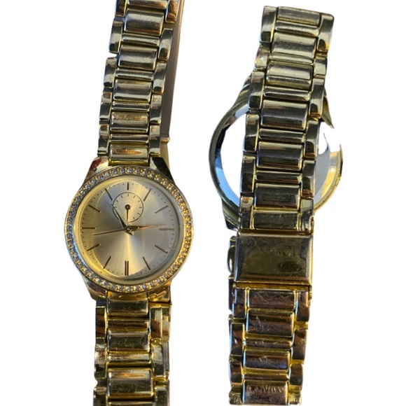 Jewelry | Nice Gold Tone Watch Looks Fancy | Poshmark